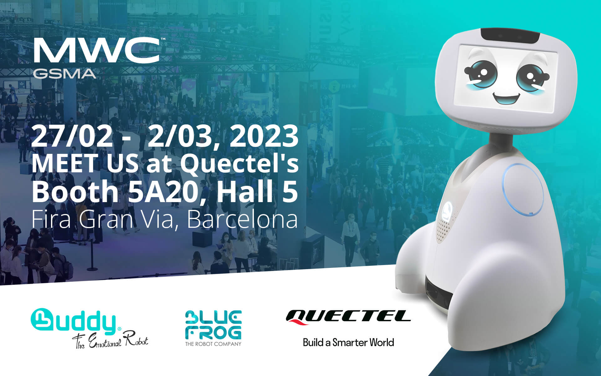 Blue Frog Robotics - Buddy At MWC 2023