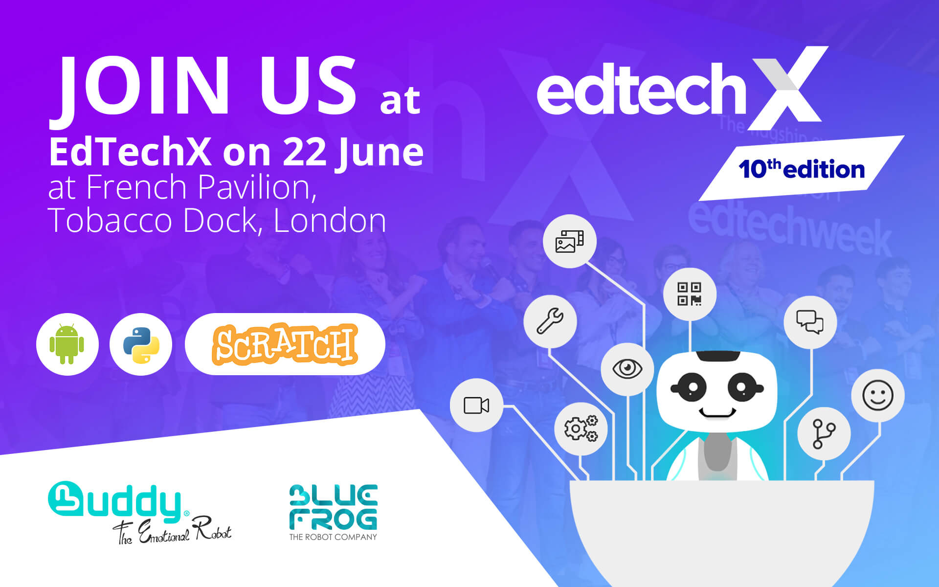 Blue Frog Robotics - Buddy At EDTECHX 2023