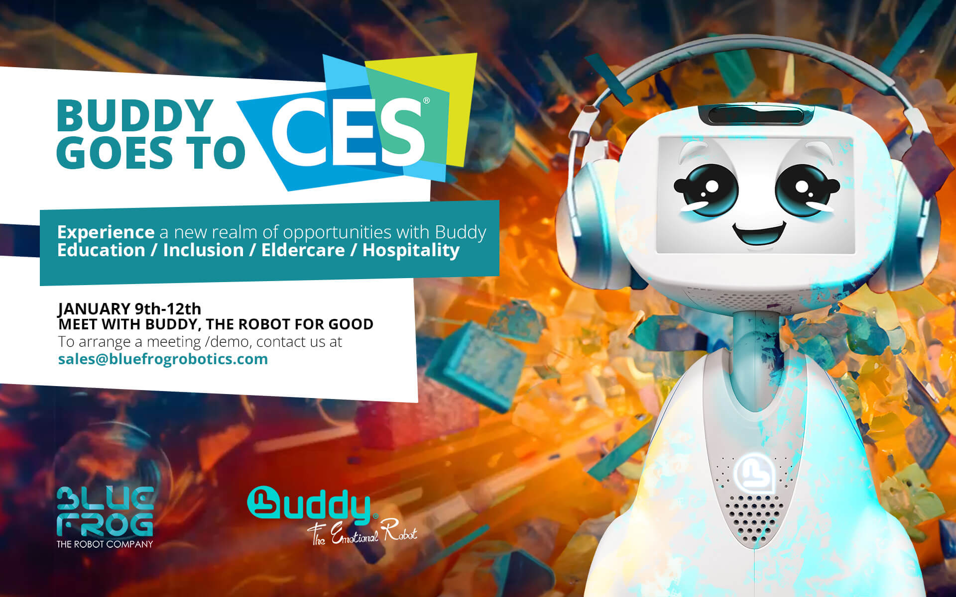Blue Frog Robotics - Buddy At CES 2024