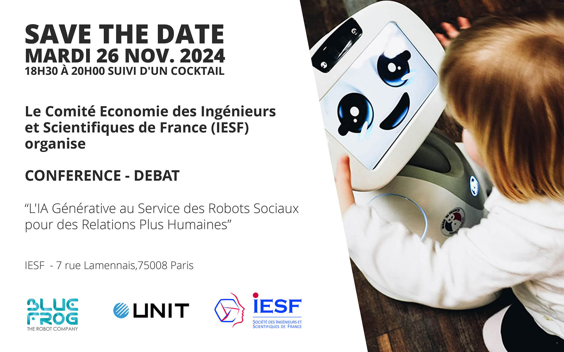 Blue Frog Robotics - Événement : L'IA Générative et Robots Sociaux